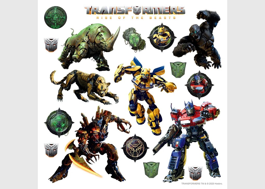 Dětská samolepka na zeď Transformers | 30 x 30 cm | DDKS3919