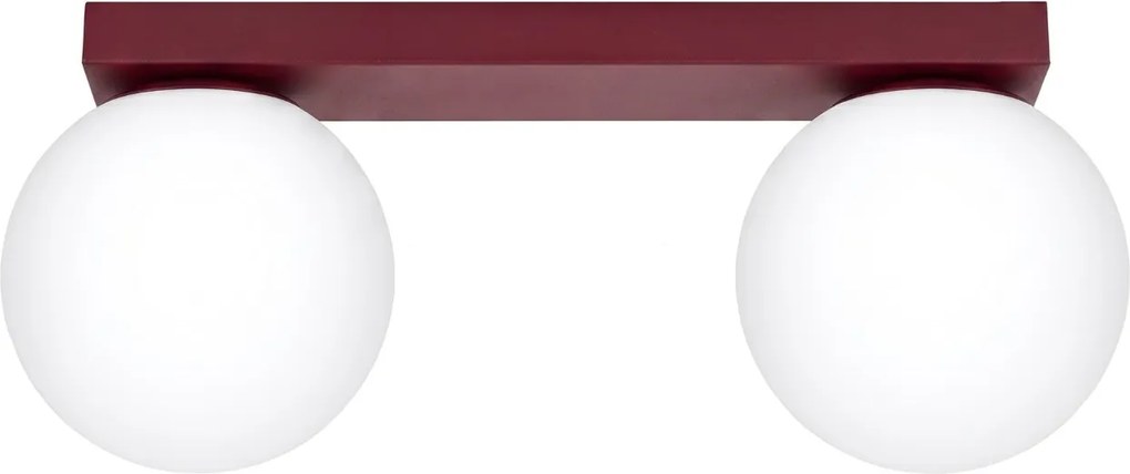 Sollux Lighting Stropní svítidlo YOLI 2 bordó
