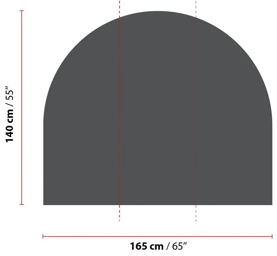 Samolepka na zeď 165x140 cm Storm Gray – Ambiance