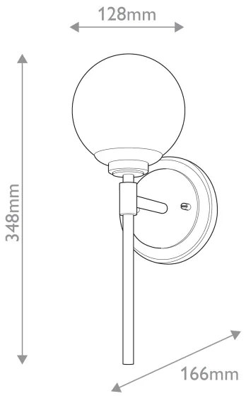 Kichler KL-BENNO1-CPZ - LED Koupelnové svítidlo BENNO 1xG9/3W/230V IP44 mosaz
