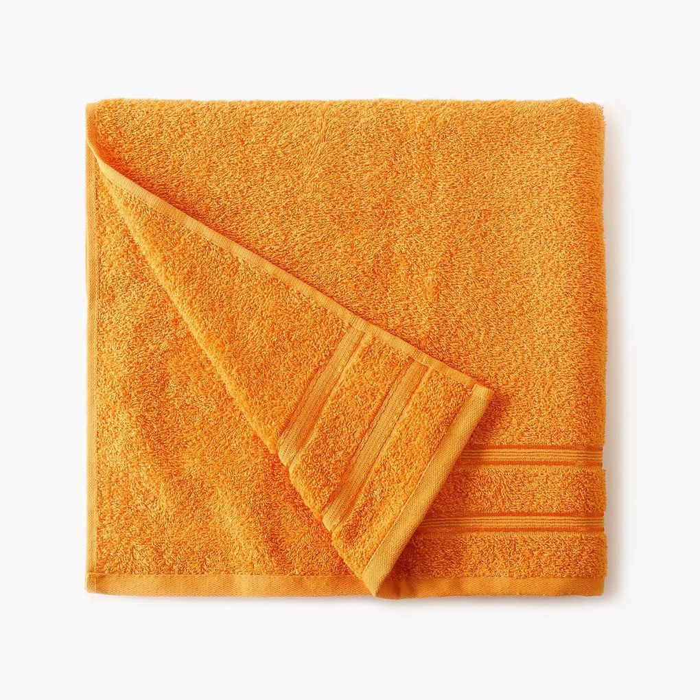 Goldea froté ručník / osuška nela - oranžový 50 x 100 cm