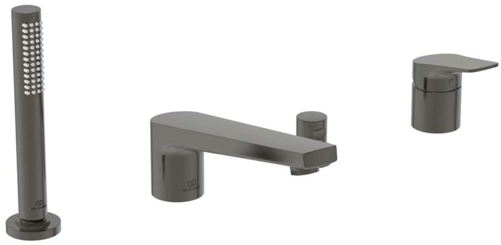 Ideal Standard La Dolce Vita - Baterie na okraj vany, 4-otvorová instalace, Magnetic Grey BD671A5