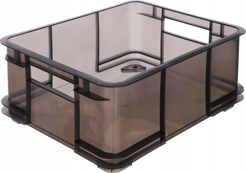 Keeeper Úložný box pro domácnost i dílnu, BRUNO L, 20,5L, 43 x 35 x 17,5 cm, kouřový