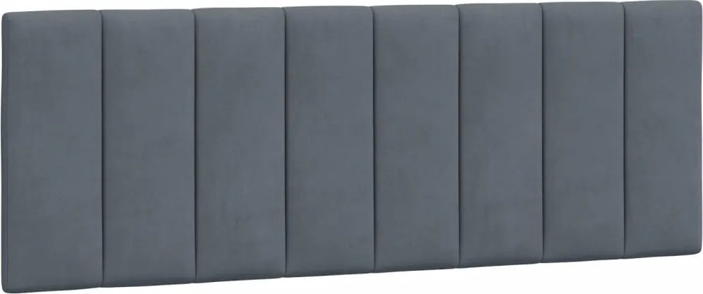 Postel s matrací Hanko tmavě šedá 140 x 200 cm samet 3208599
