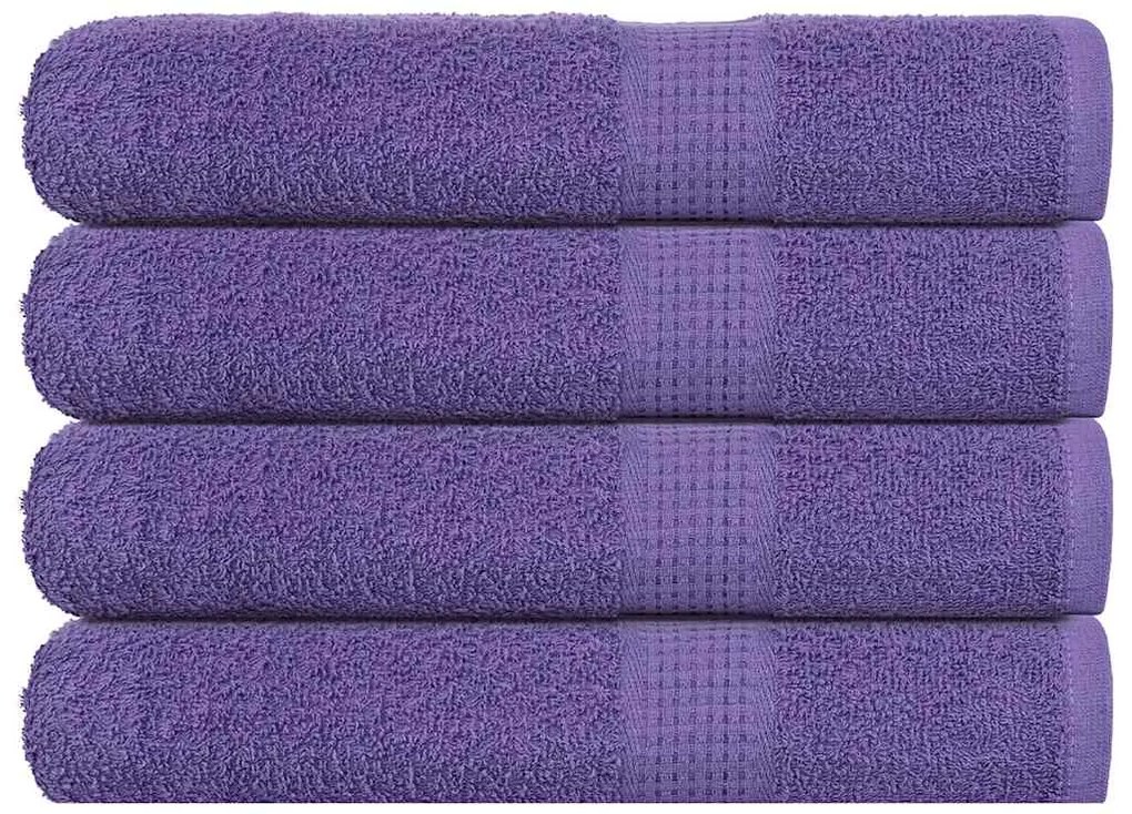 Ručníky FROGN 4 ks fialové 100x200 cm 360 g/m² 136891