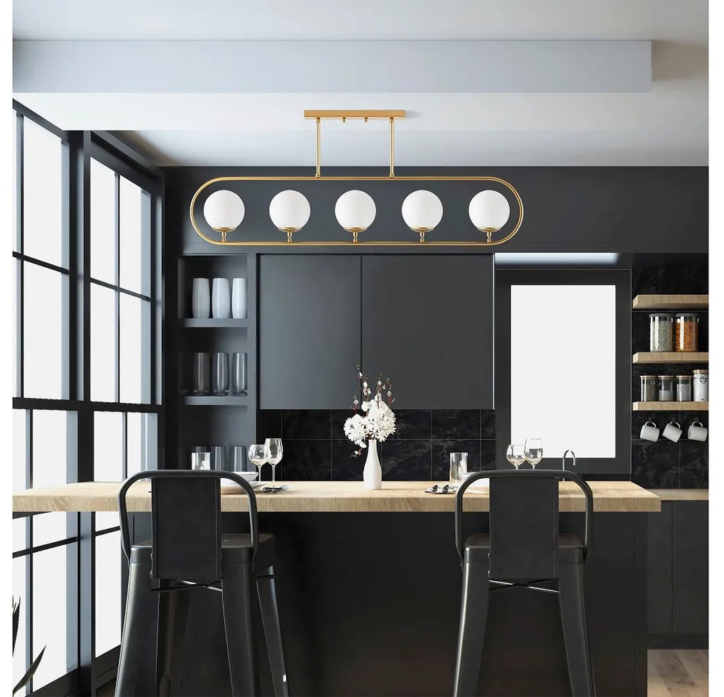 Designový lustr Ulrica II 122 cm zlatý