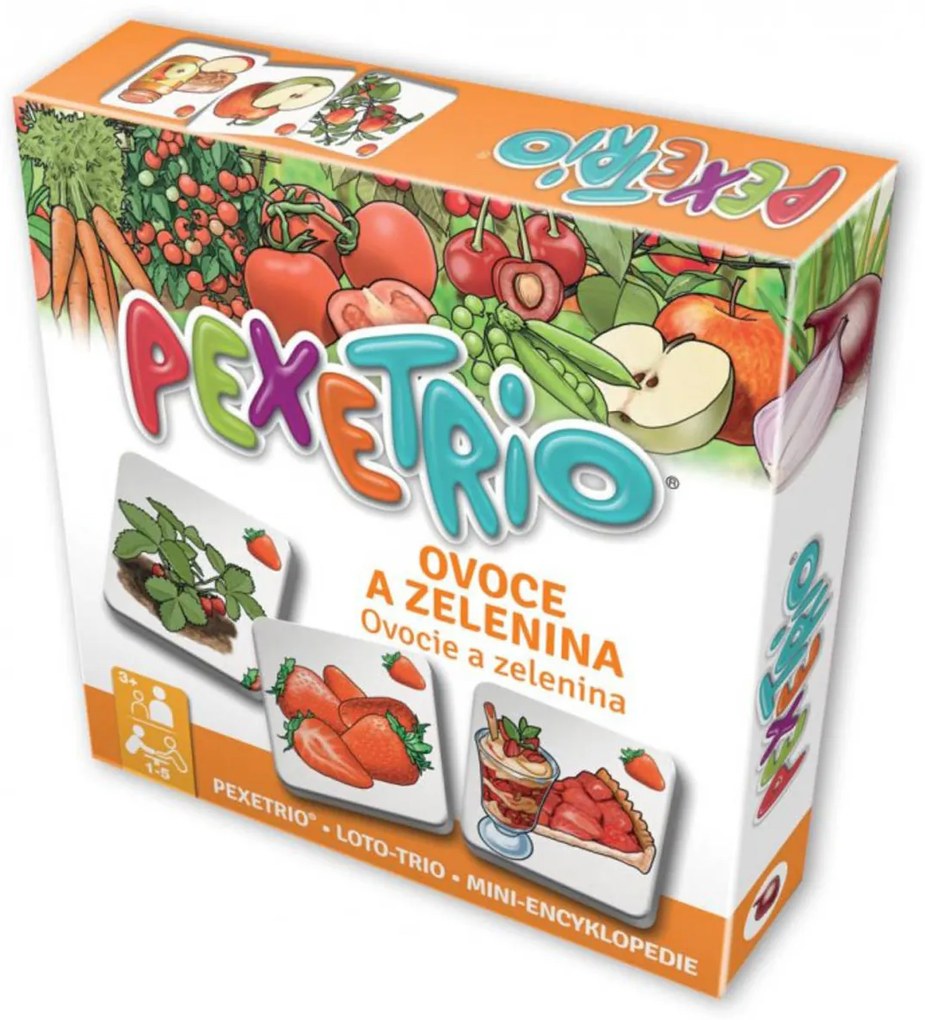 EFKO Hra Pexetrio Ovoce a zelenina 36 dílků *SPOLEČENSKÉ HRY* ef8840