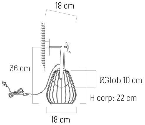 Klausen 101021 - Nástěnná lampa MEMORY 1xG9/4W/230V bílá/hnědá