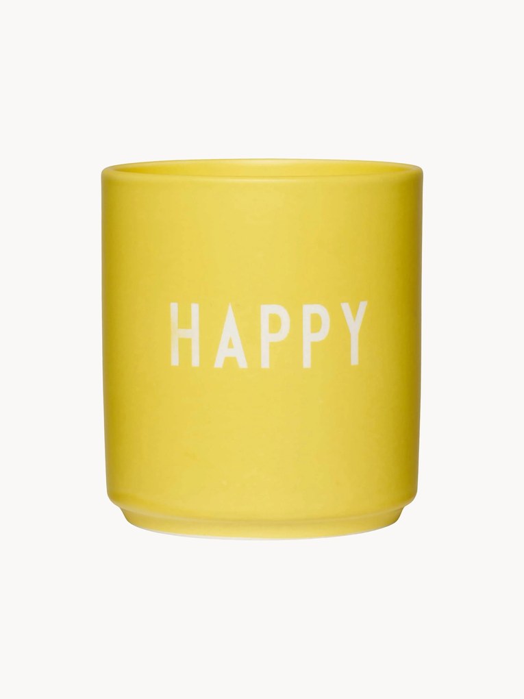 Hrnek's nápisem Favourite Happy