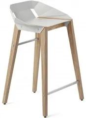Barová židle Tabanda DIAGO, 62cm, dubová podnož (RAL9018)