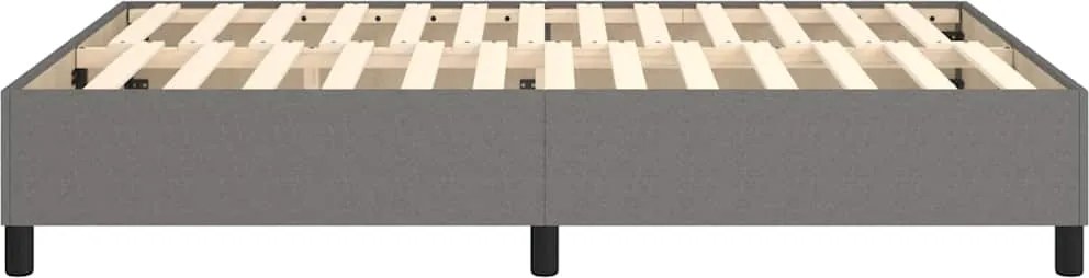 Rám postele s boxspringem tmavě šedá 140 x 200 cm textil 3120863