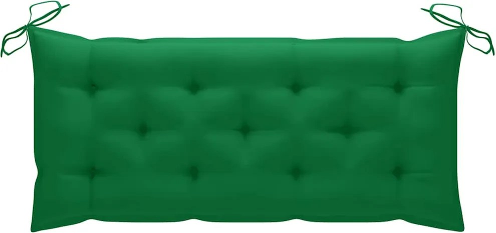 Skládací zahradní lavice s poduškou 118 cm bambus 3063869