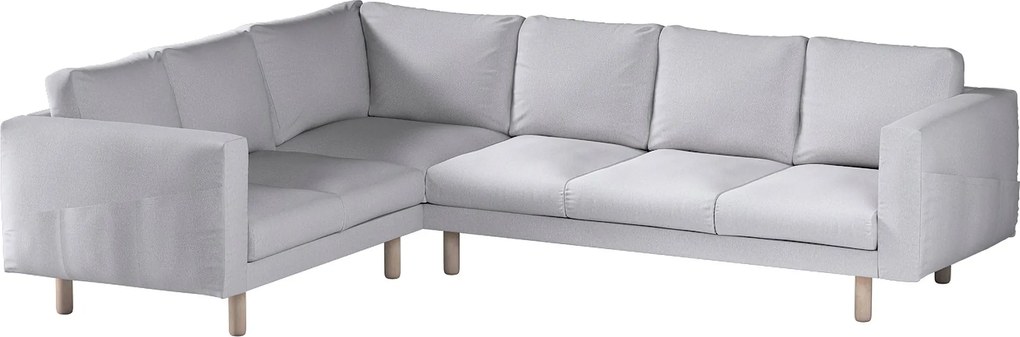Potah na pohovku IKEA Norsborg rohová 5-místná barva šedá látka pletený vzor