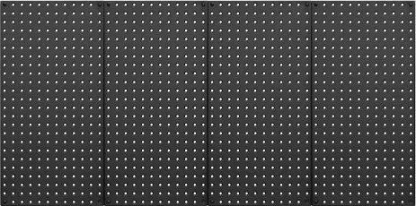 Kovové desky na hrazení 4 panely 61 × 30,5 cm nástěnný – SKU3-PEGBOARD Sada
