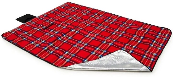 Červená pikniková deka s kostkovaným motivem Šířka: 150 cm | Délka: 180 cm