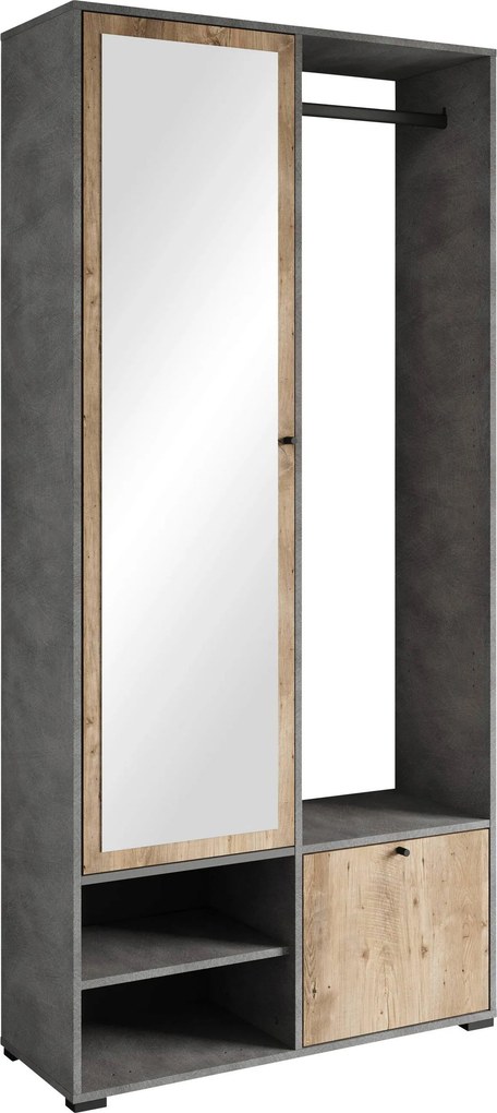 XXXLutz ŠATNA, 90/190/33 cm - Online Only šatny & botníky - 002778003205