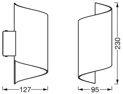 Ledvance - LED Stmívatelné nástěnné svítidlo SMART+ TWIST LED/12W/230V Wi-Fi