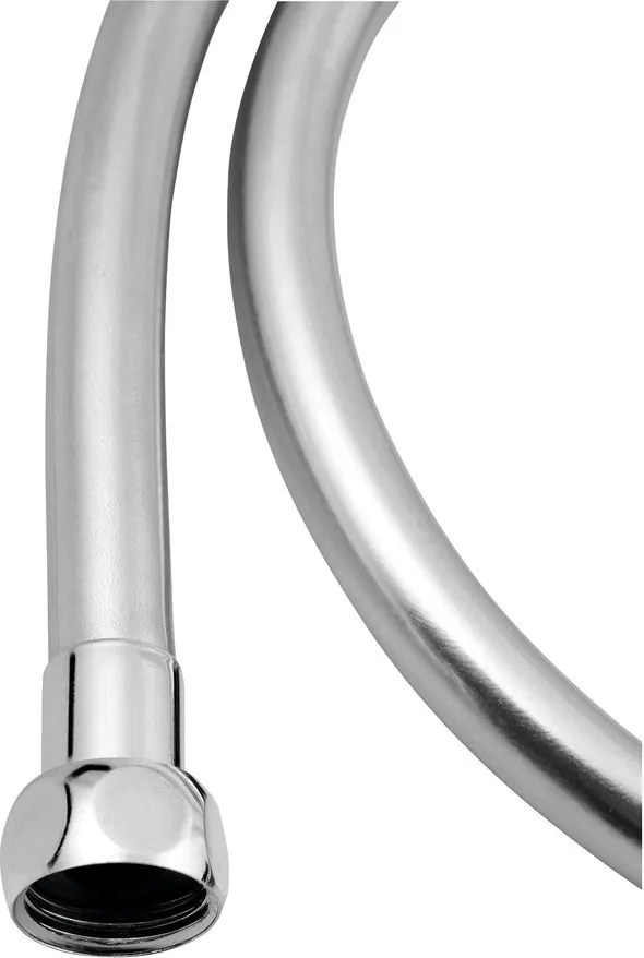 Sapho Sapho, SOFTFLEX hladká plastová sprchová hadice, 120cm, stříbrná/chrom, 1208-10