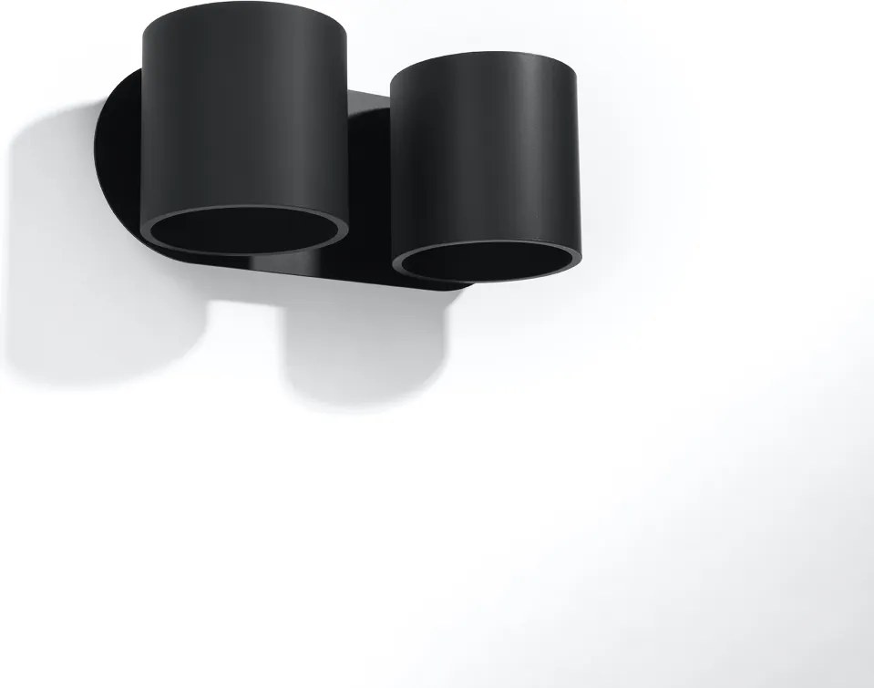 Sollux Lighting Nástěnné svítidlo ORBIS 2 černé