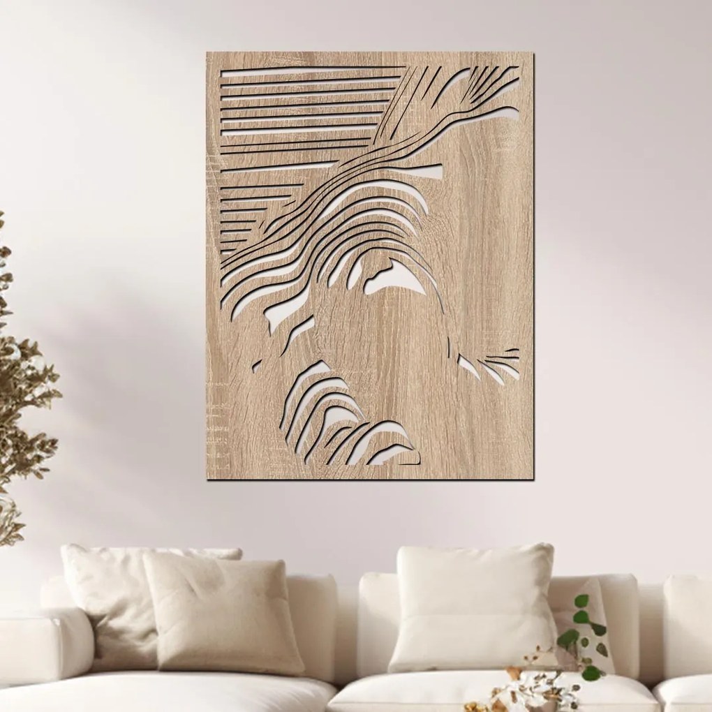 dřevo života Dřevěný obraz aktu Ženská vášeň Rozměry (cm): 46x60, Barevný vzor: Černá