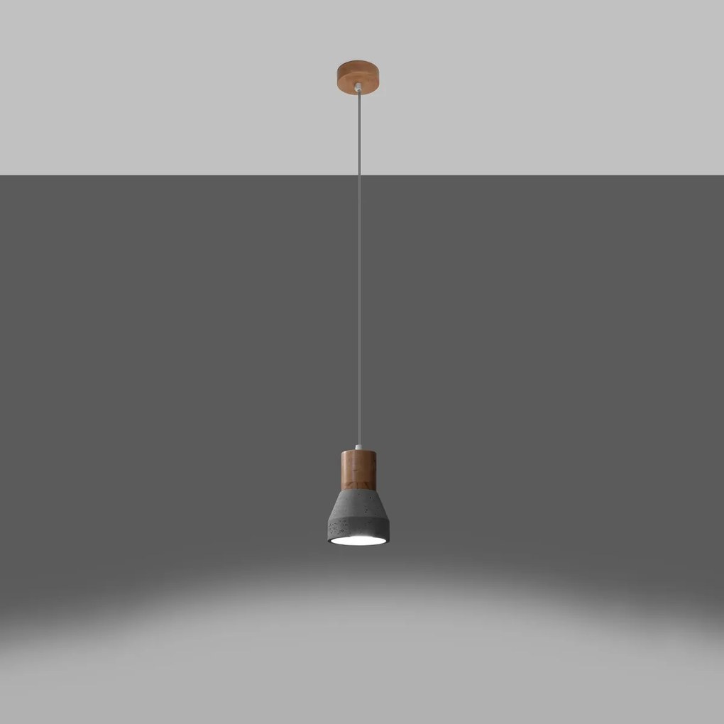 Sollux Lighting Závěsné svítidlo QUBIC šedé