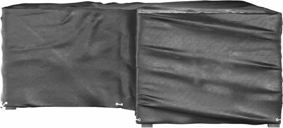 Plachty na zahradní nábytek tvar L 2 ks 16 oček 215x215x70 cm 3155370
