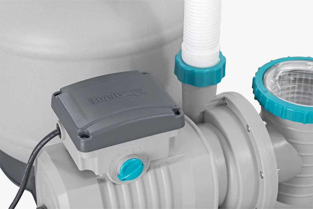 Bestway 58486 bazénové pískové čerpadlo s 11355 l/h a filtračními koulemi pro účinné čištění vody