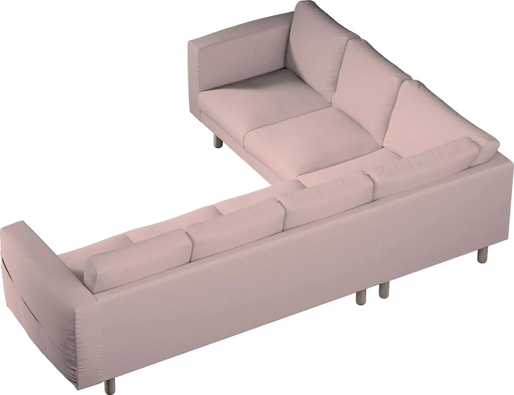 Potah na pohovku IKEA Norsborg rohová 5-místná barva růžová látka pletený vzor