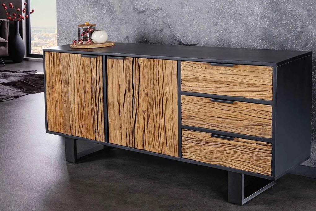 Designová komoda Shark 150 cm mango/teak