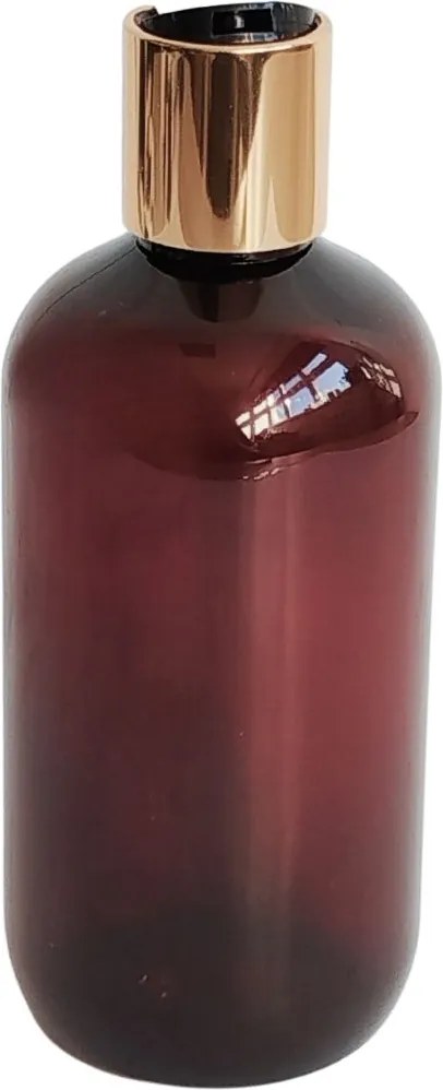 Dávkovač na mýdlo 300 ml hnědý s černo-zlatým DISC TOP BELA