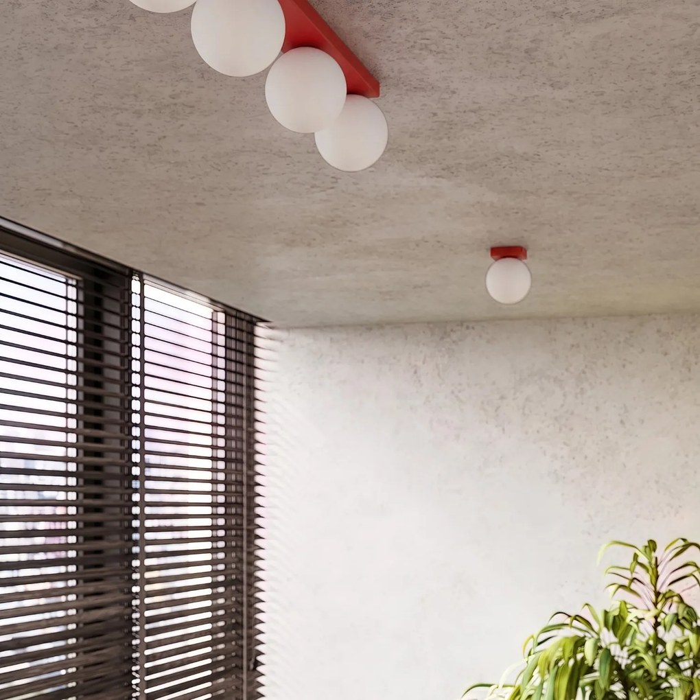 Sollux Lighting Nástěnné svítidlo YOLI 1 červené s vypínačem
