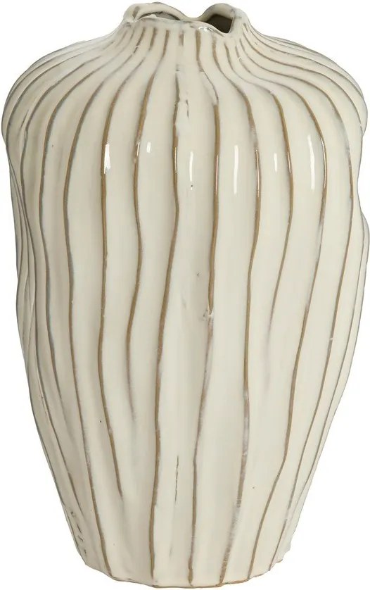 Krémová keramická váza (výška 30 cm) Vechhia – Light & Living