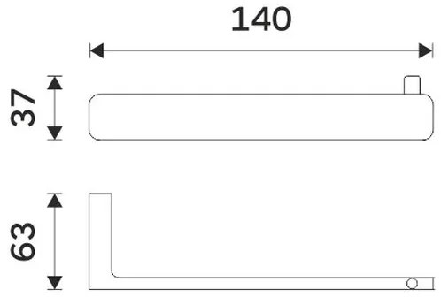 NIMCO MA 29055-26 - Držák toaletního papíru MAYA lesklý chrom