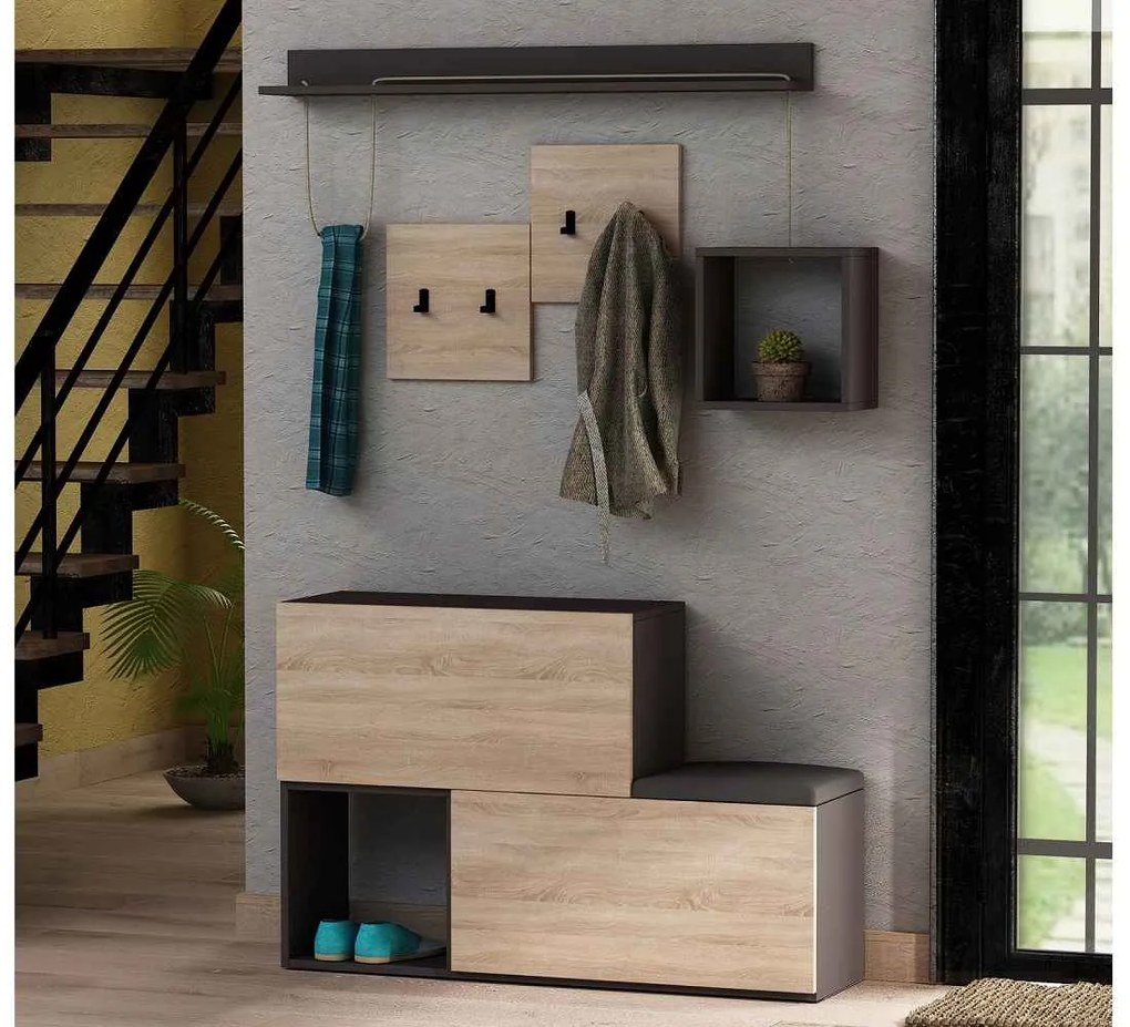 Designová předsíňová sestava Callia antracitová