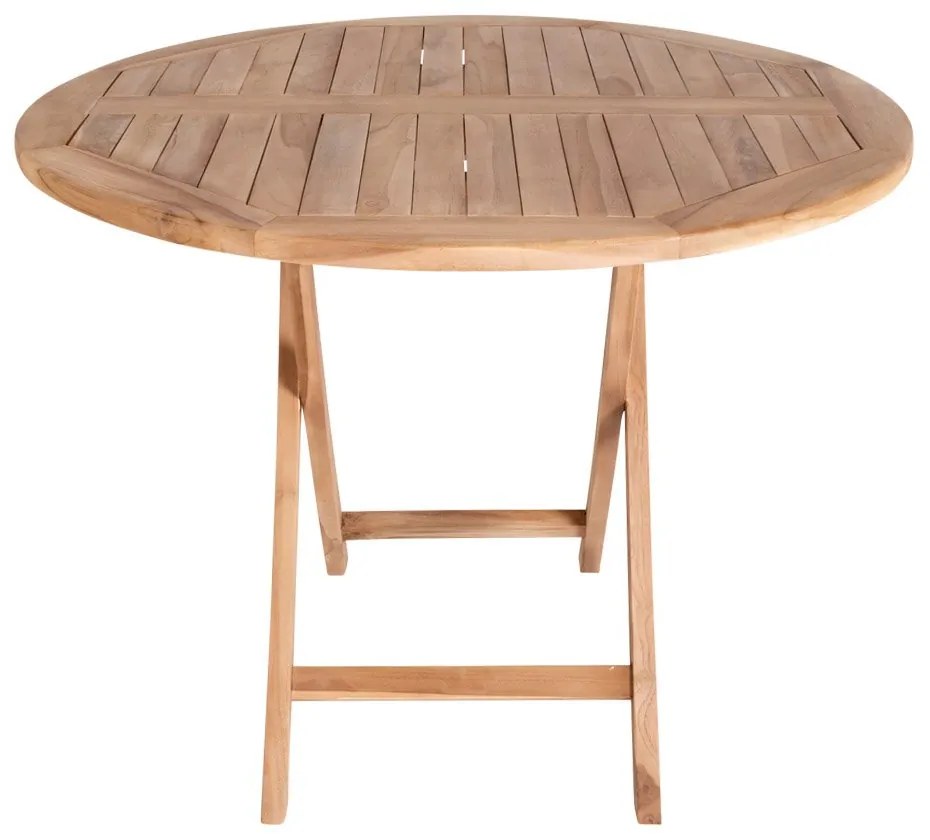 House Nordic Jídelní stůl z teakového dřeva, přírodní, Ø100x75 cm