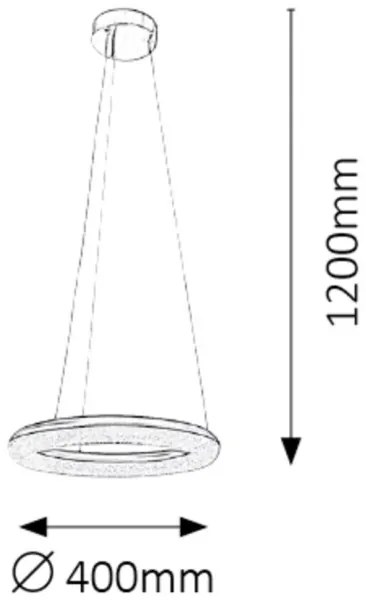 Rabalux 2565 - LED Stmívatelný lustr GEORGINA LED/24W/230V bílá