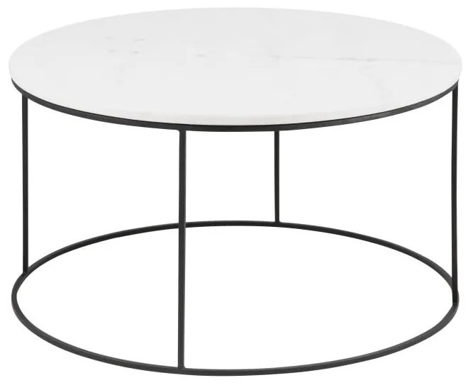 Konferenční stolek s mramorovou deskou Actona Bolton, ø 80 cm