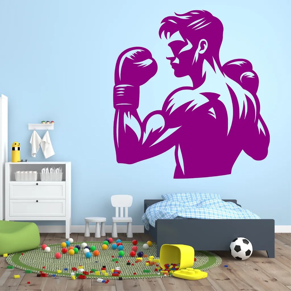 Živá Zeď Samolepka na zeď Boxer Barva: černá