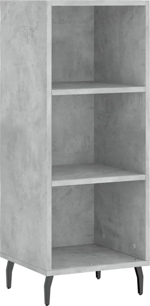 Skříň highboard betonově šedá 34,5x34x180 cm kompozitní dřevo 3199381