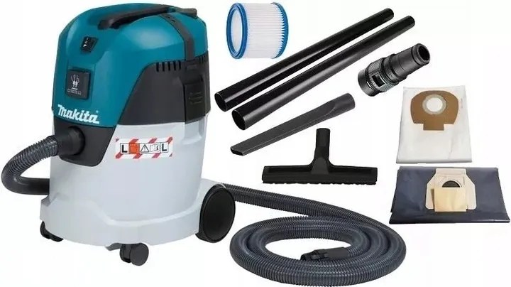 Vysavač 1000 W 25 L, Třída L, Suchý, Mokrý Makita