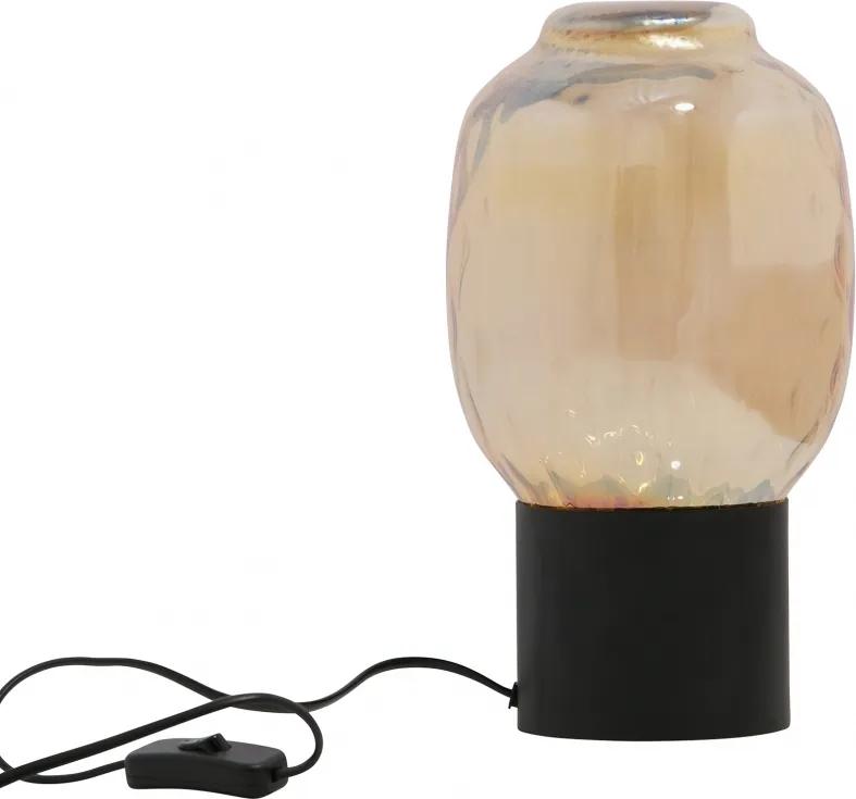 Stolní lampa Elonia 29 cm, transparentní mosazná
