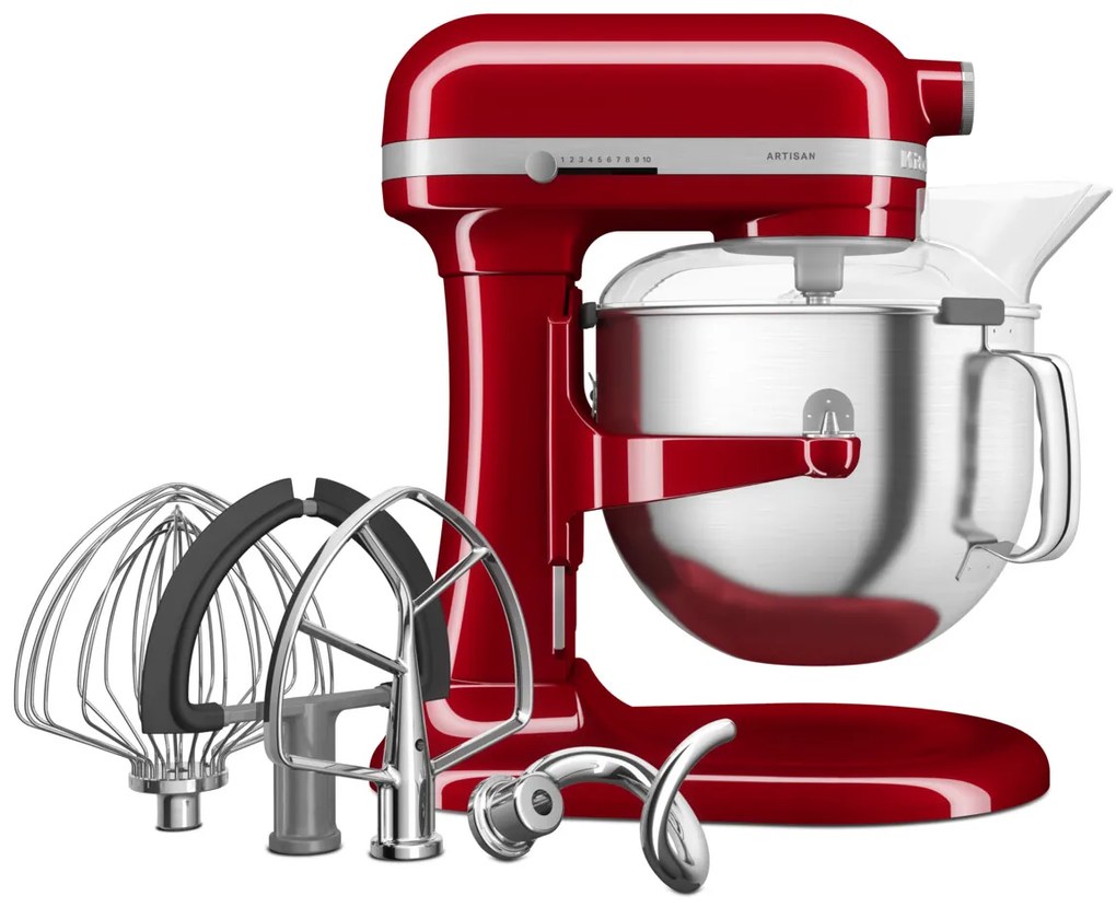 KitchenAid Kuchyňský robot Artisan 5KSM70SHX, se zvedací mísou 6,6 l, královská červená 5KSM70SHXEER