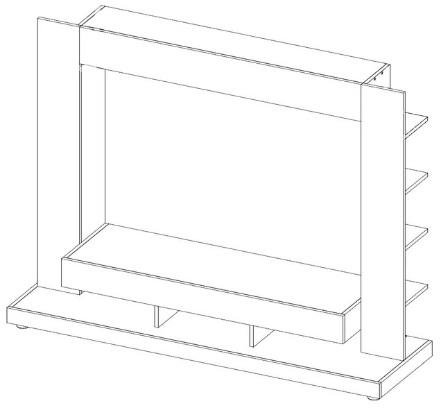 Obývací stěna Play, bílý lesk
