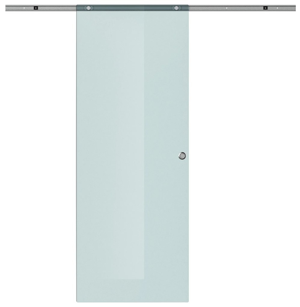 HOMCOM Posuvné skleněné dveře Posuvné skleněné dveře do místnosti, matné sklo, 775/900/1025x2050 mm| Aosom