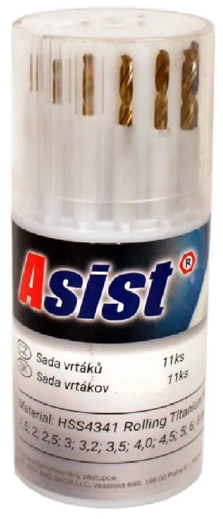 Asist Sada HSS vrtáků 11ks