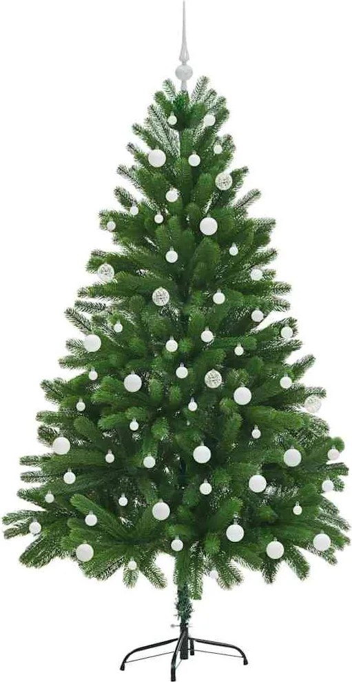 Vánoční stromeček s 300 LED diodami s stojanem Zelená 180 cm PE 3396334