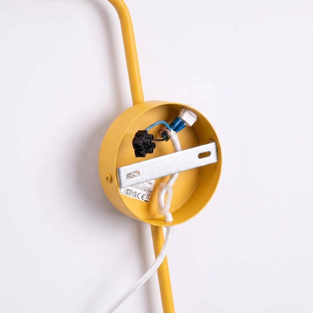 Sollux Lighting Nástěnné svítidlo NOX 1 žluté s vypínačem