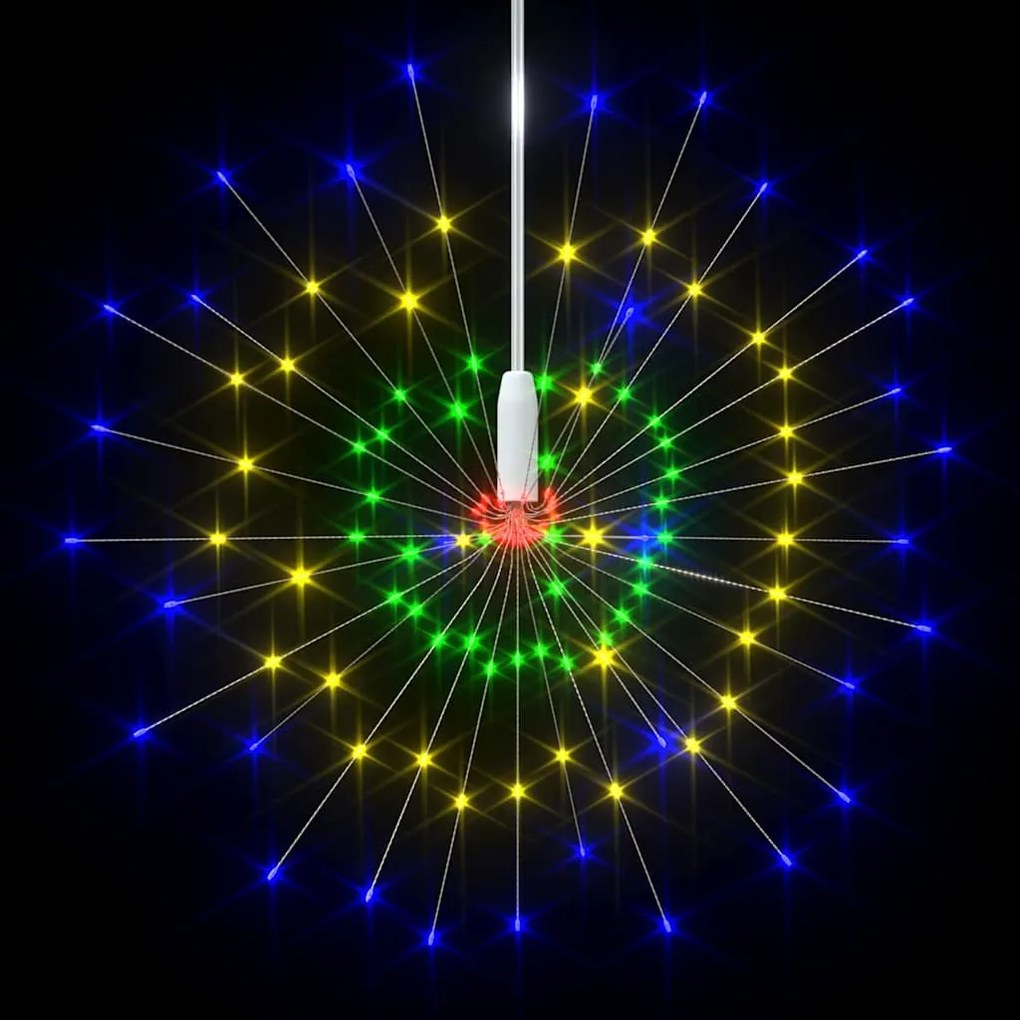 Venkovní vánoční ohňostroje 10 ks vícebarevné 20 cm 1 400 LED 328611