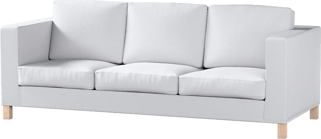 Potah na pohovku IKEA Karlanda 3-místná nerozkládací, krátký barva bílá látka pletený vzor
