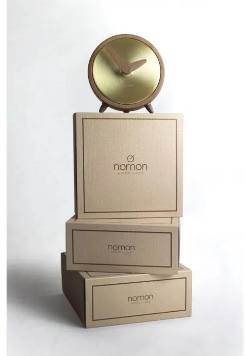 Designové stolní hodiny Nomon Atomo Gold 10cm